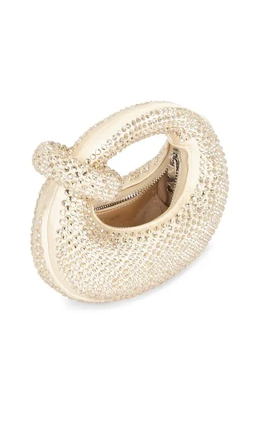 Jw Pei Abacus Artificial Crystal Mini Top Handle In Metallic Gold