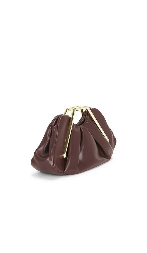 Jw Pei Lila Metal Frame Clutch - Burgundy