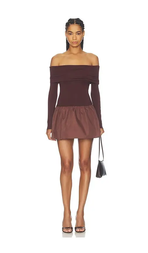 ALL THE WAYS Madley Mini Dress In Brown