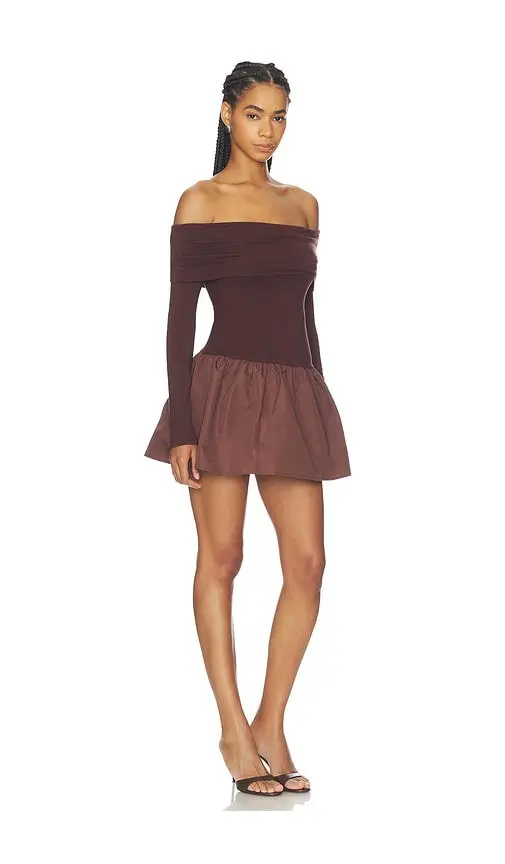 ALL THE WAYS Madley Mini Dress In Brown