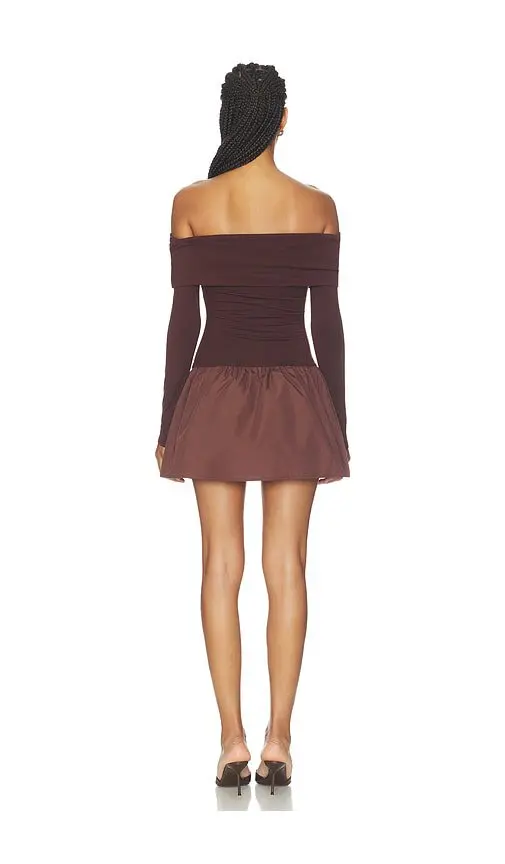 ALL THE WAYS Madley Mini Dress In Brown