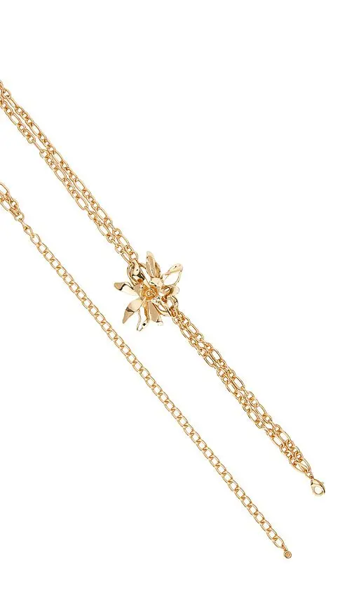 Ettika Floral Chain Belt In Metallic