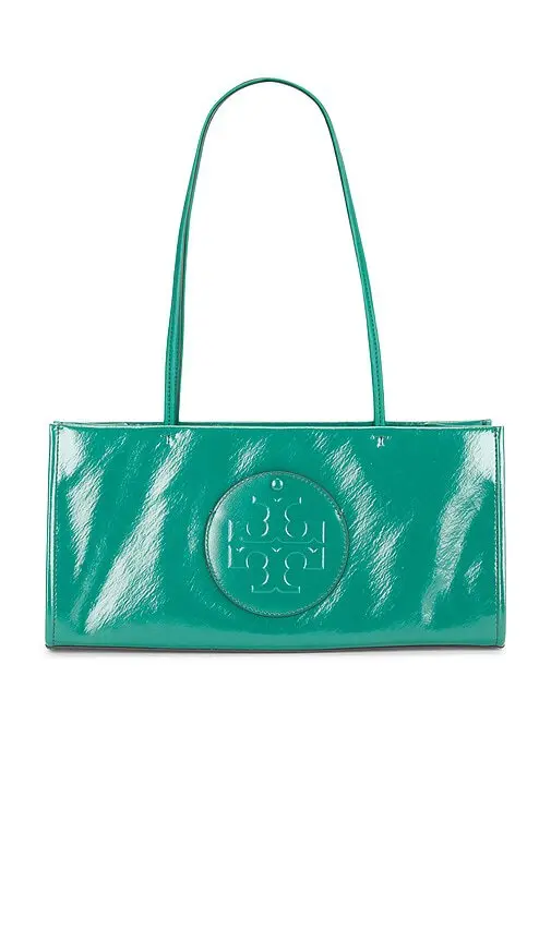Tory Burch Ella East-west Tote Bag In Teal - Bright Malachite