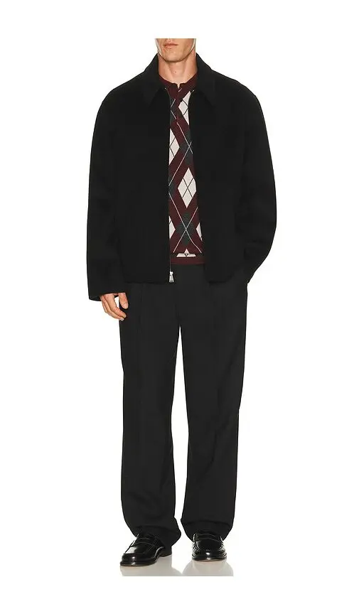 Simkhai Callum Cashmere Argyle Polo In Multi