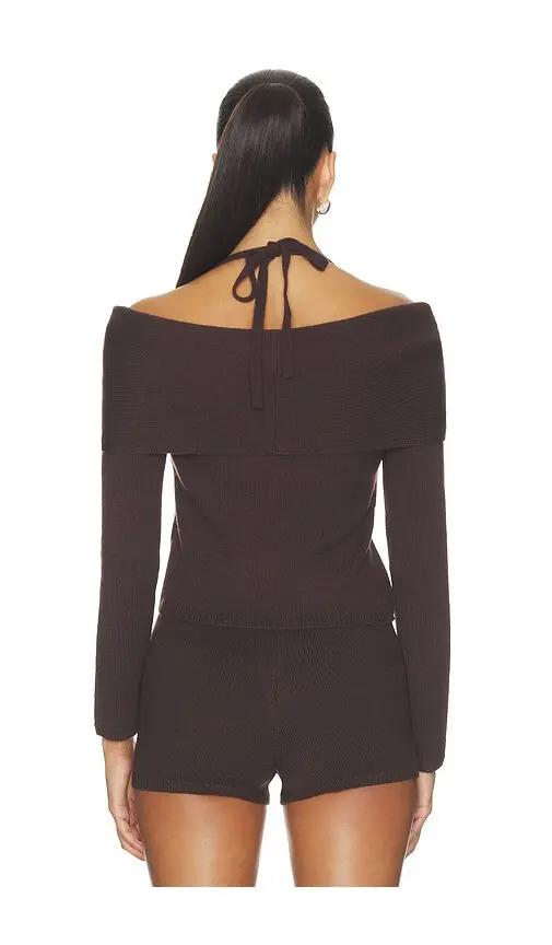 Simkhai Cambria Long Sleeve Off Shoulder Top