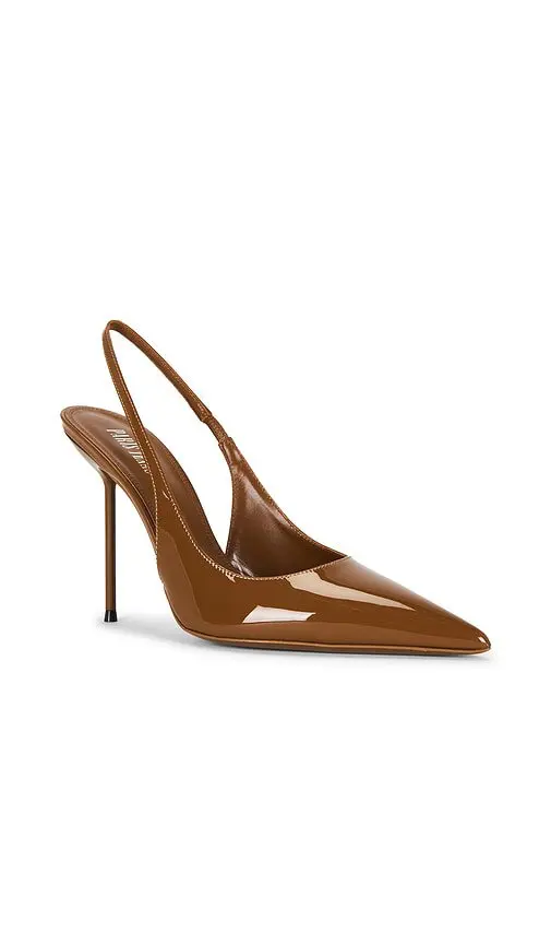 Paris Texas Lidia Slingback Pump In Brown