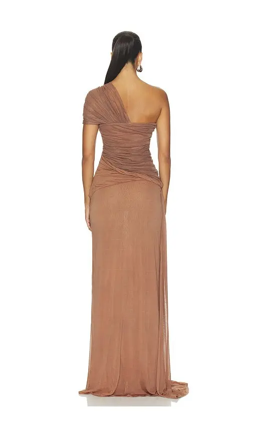 Misha Collection The Interwoven Dress In Brown