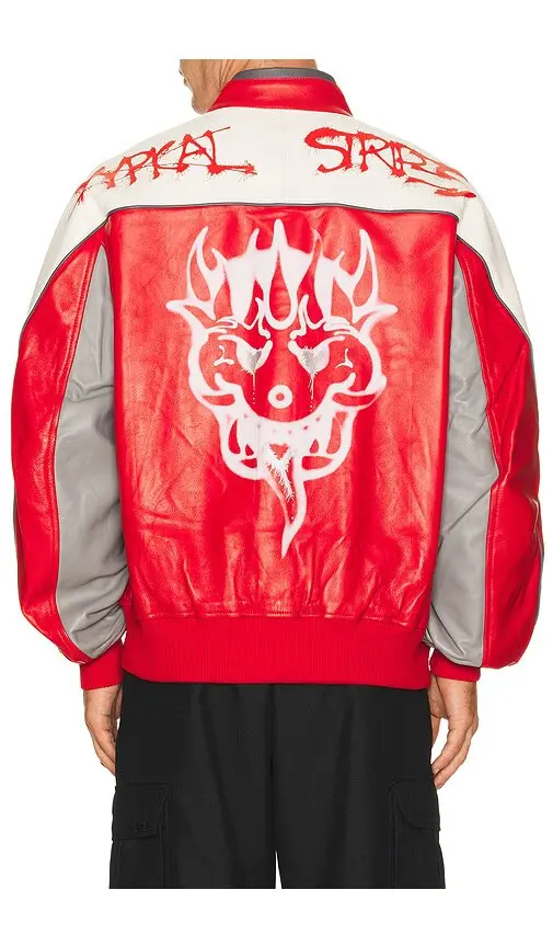 Y3 Gfx Leather Jacket