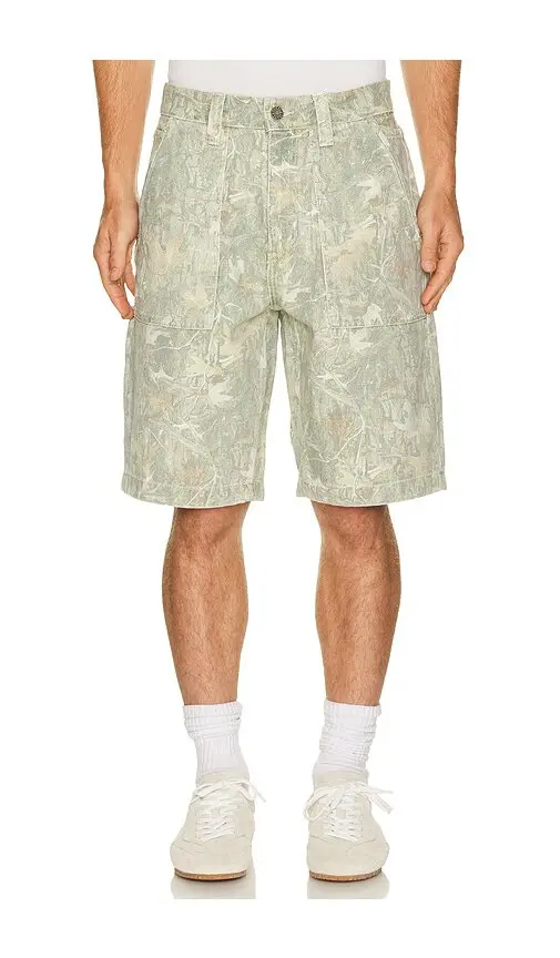 Guess Canvas Utility Carpenter Shorts - Camo