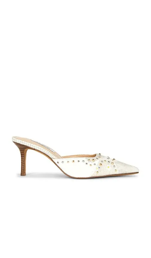 Steve Madden Alexi Embellished Stiletto Mules - Bone Multi