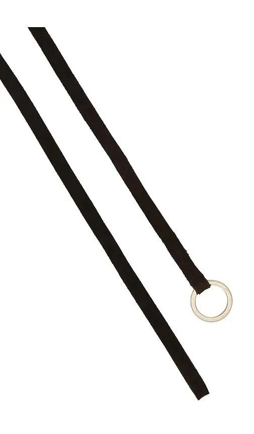 ST. AGNI Suede Tie Belt In Chocolate