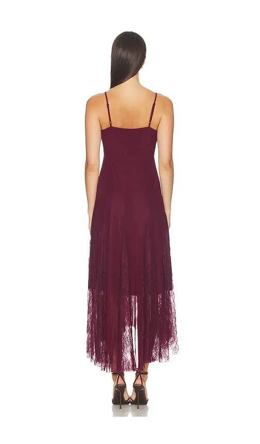 Steve Madden Vita Dress In Burgundy