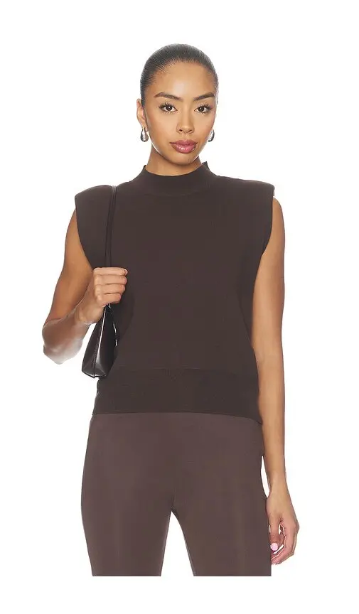 FAVORITE DAUGHTER The Whitney Top In Brown - Espresso