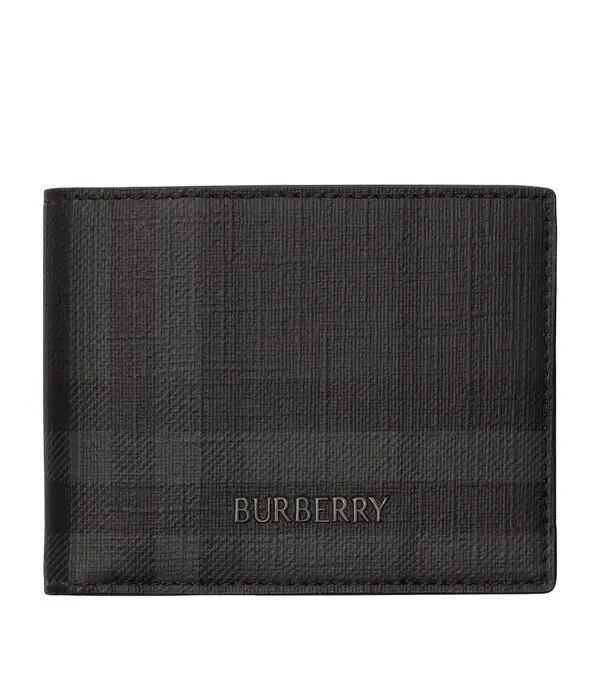 Burberry City Check Slim Bifold Wallet - Grey