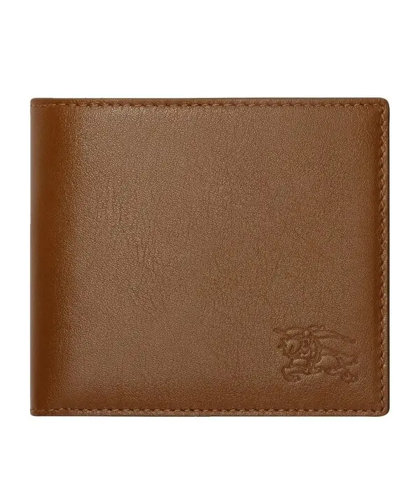 Burberry Pop Check Bifold Wallet - Brown
