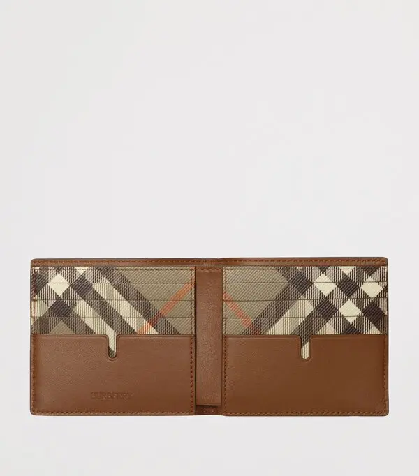 Burberry Pop Check Bifold Wallet