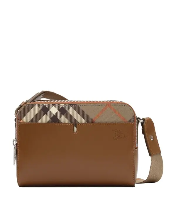 Burberry Leather Check Pop Cross-body Bag