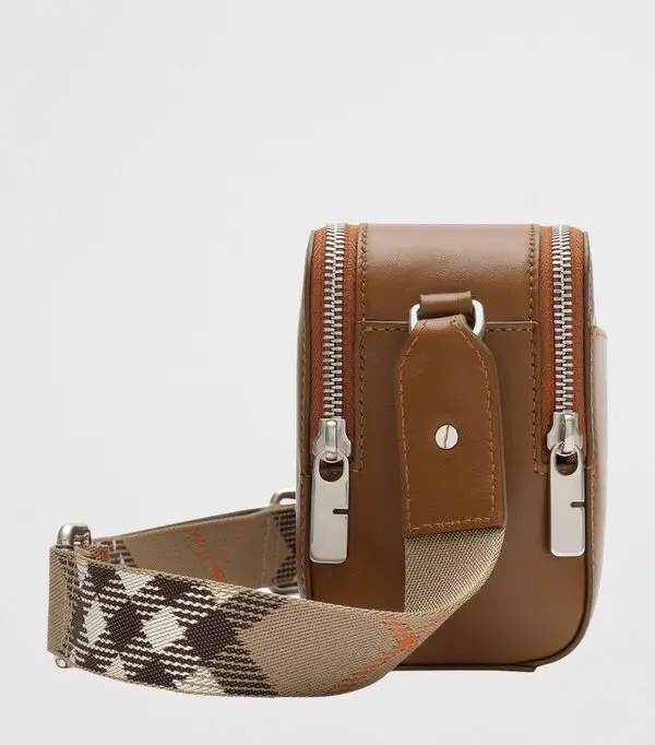 Burberry Leather Check Pop Cross-body Bag