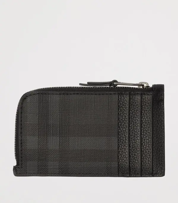 Burberry City Check Zip Card Holder