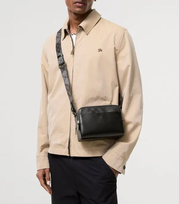 Burberry Leather Check Pop Cross-body Bag