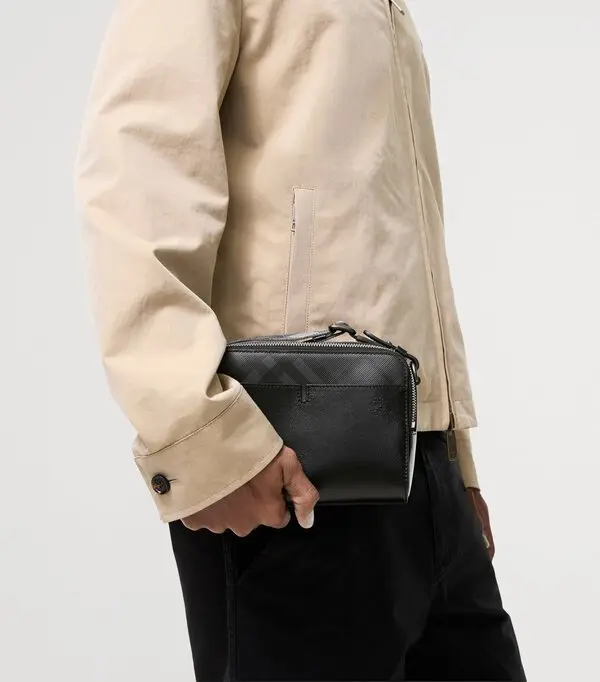 Burberry Leather Check Pop Cross-body Bag