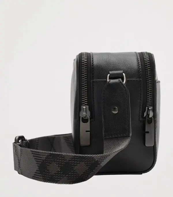 Burberry Leather Check Pop Cross-body Bag
