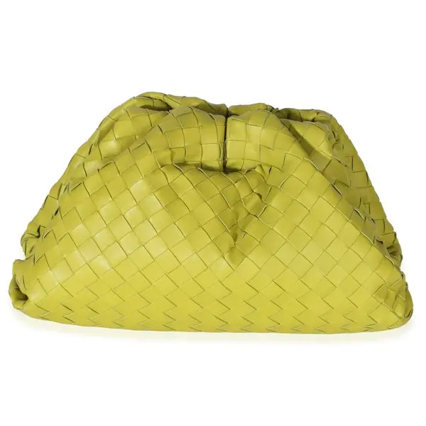 Bottega Veneta Maxi Intrecciato Pouch - Green