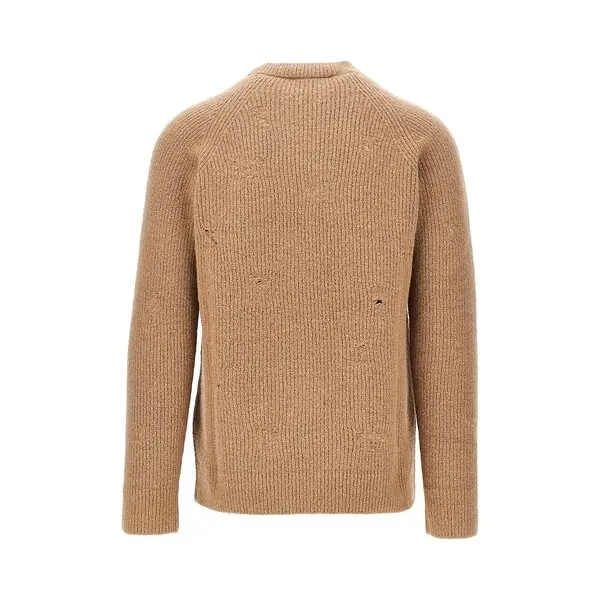 LANEUS Alpaca-wool Blend Crewneck Sweater