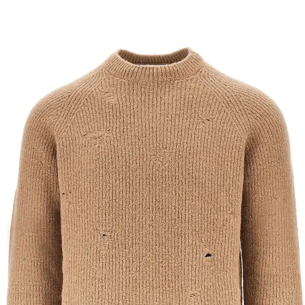 LANEUS Alpaca-wool Blend Crewneck Sweater