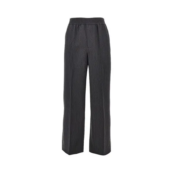Jacquemus Miami Pin-striped Virgin Wool Twill Wide-leg Pants