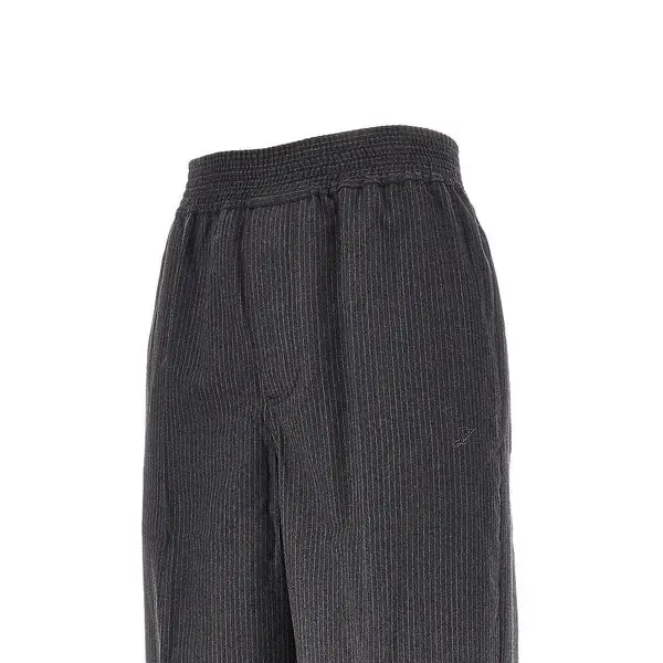 Jacquemus Miami Pin-striped Virgin Wool Twill Wide-leg Pants