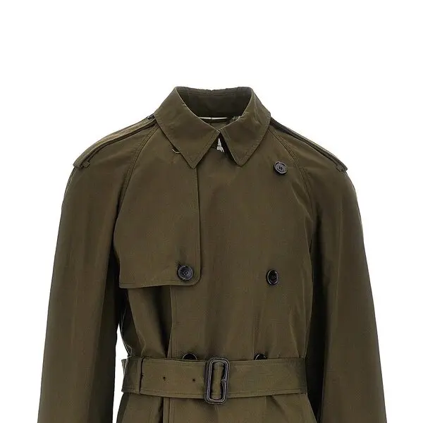 Burberry Cotton Long Trench Coat