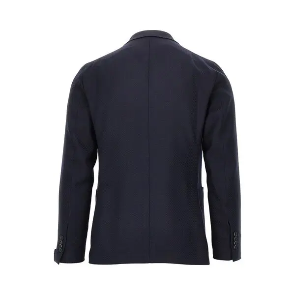 Tagliatore Virgin Wool Double-breasted Jacket - Blue