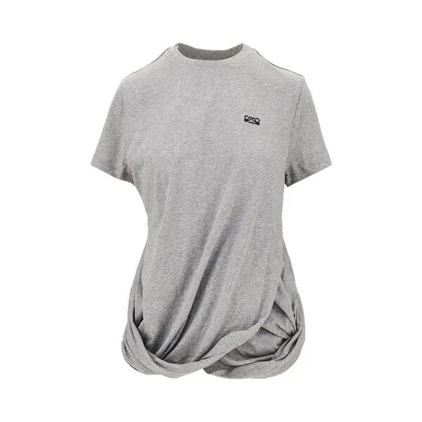 Loewe Draped Jersey T-shirt - Grey