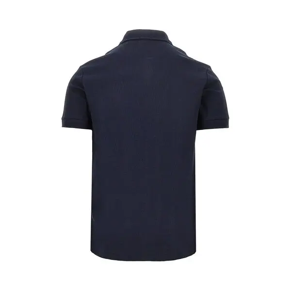 Burberry Cotton Piquet Polo Hirt With Ekd Embroidery - Blue