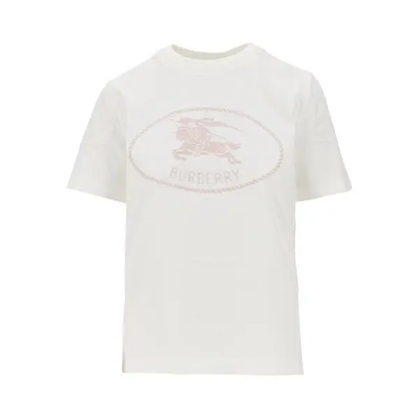 Burberry Knight Stamp Embroidery Short Sleeve T-shirt