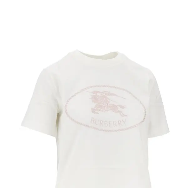 Burberry Knight Stamp Embroidery Short Sleeve T-shirt