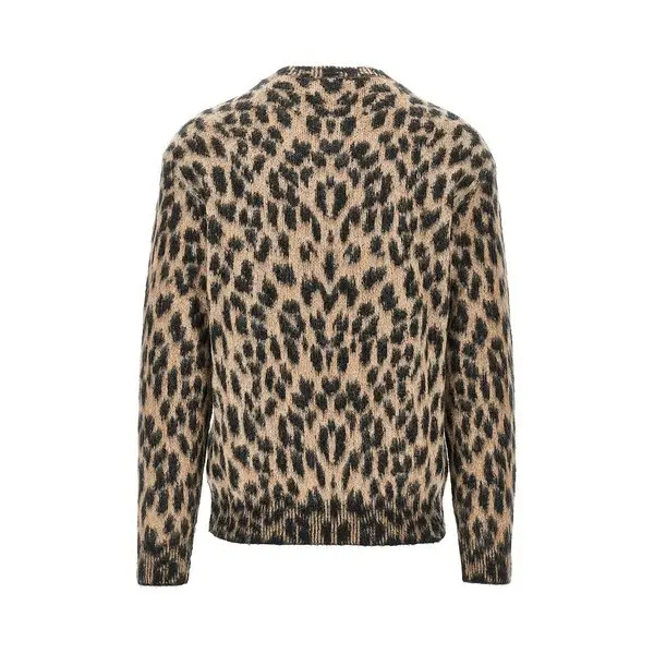 LANEUS Knitted Sweater With Spotted Motif
