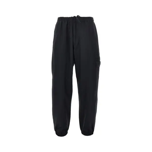 Stone Island Flannel Logo Badge Pants