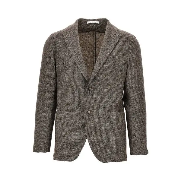 Tagliatore Mouliné Wool-blend Single-breasted Jacke