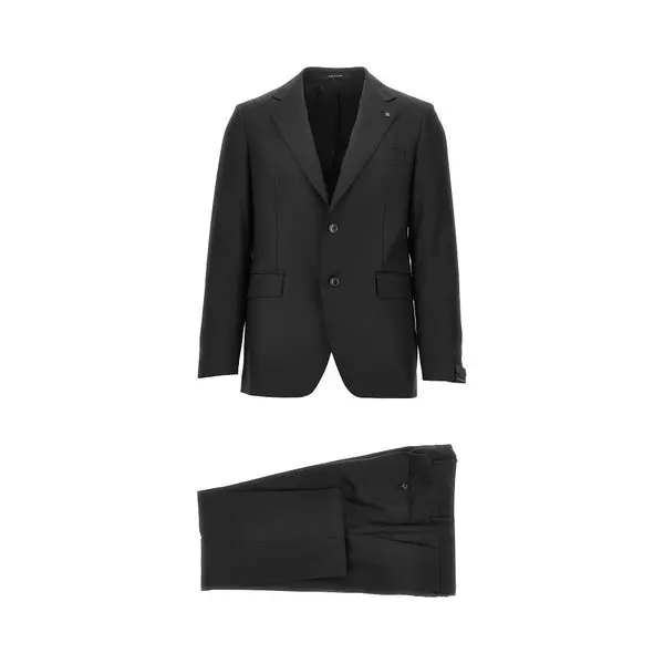 Tagliatore Virgin Wool Two-pieces Tailored Suit - Black