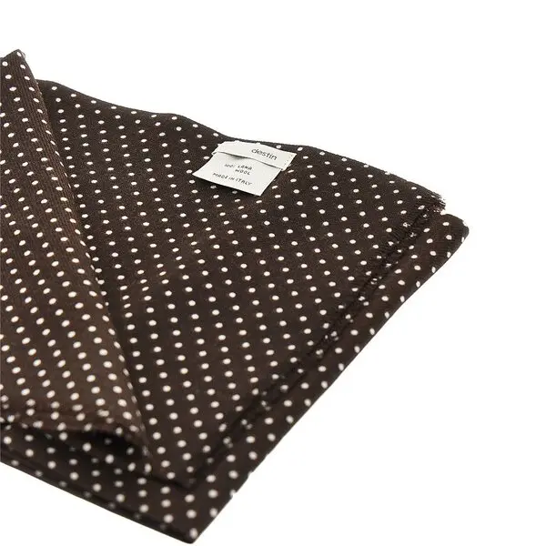 Destin Poppy Double' Wool Scarf - Brown