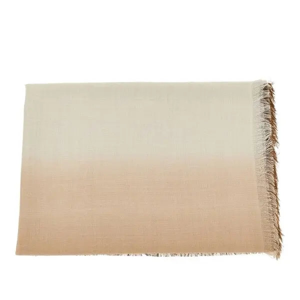 Loewe Jacquard Wool And Silk Scarf - Beige