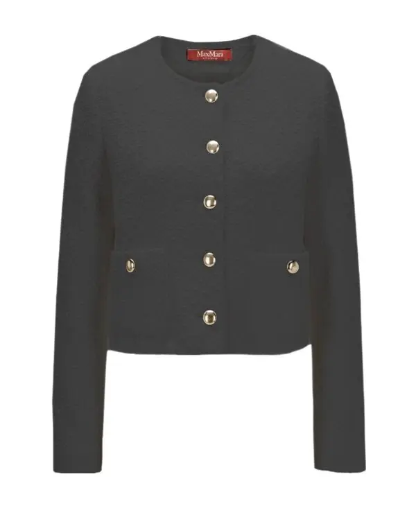 Max Mara Gavino Round Neck Short Casual Jacket