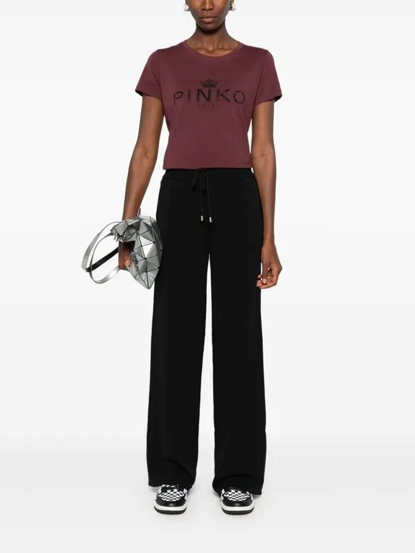 Pinko High-waisted Drawstring Trousers