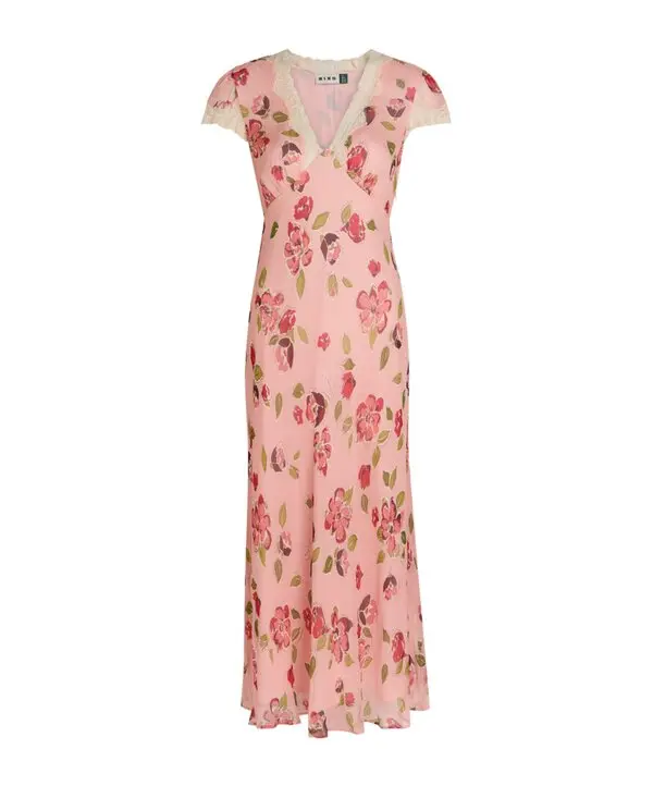 Rixo Clarice Floral-print Georgette Midi Dress