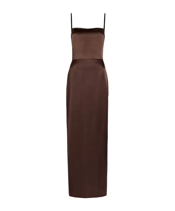 REFORMATION Frankie Silk Maxi Dress