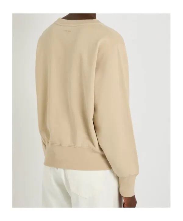 ANINE BING Harry Shrunken Logo-appliquéd Cotton Sweatshirt