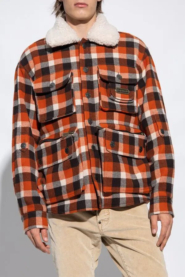 Dsquared2 Americana Checkered Button-up Jacket