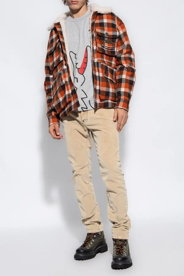 Dsquared2 Americana Checkered Button-up Jacket